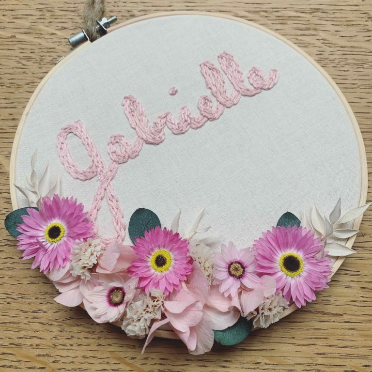 Les broderies fleuries personnalisables - Studio Paupiette